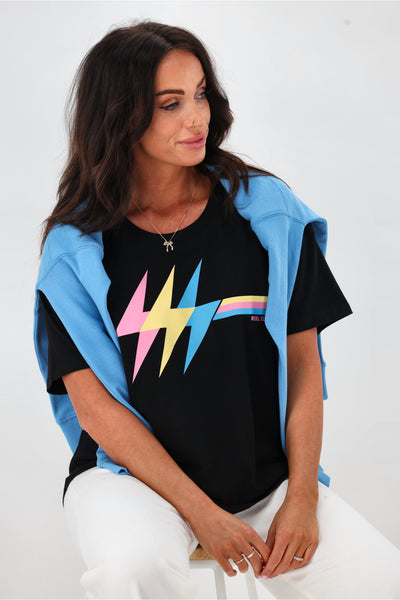 Rebel Club High Voltage Tee Black | Shine On NZ