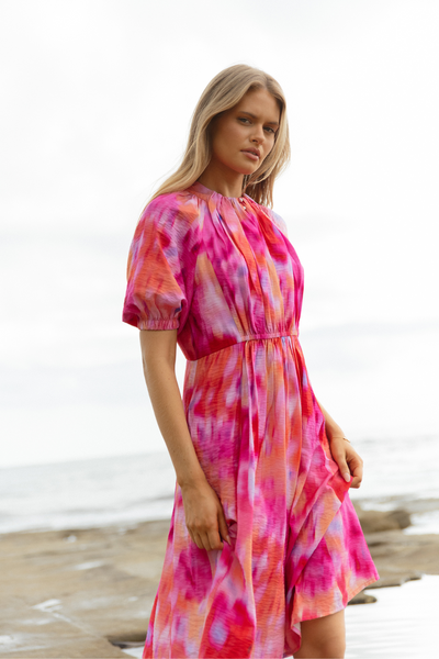 Betty Basics Emery Dress Floral Abstract Print | Shine On NZ