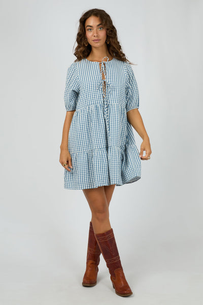 All About Eve Micky SS Mini Dress Check | Shine On NZ