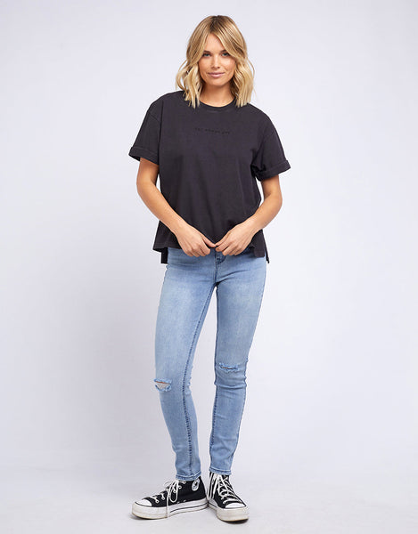 All About Eve AAE Washed Tee Washed Black | Shine On NZ