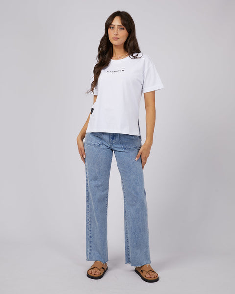 All About Eve AAE Washed Tee White | Shine On NZ