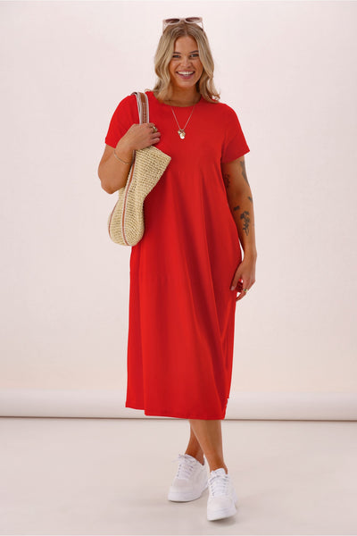 Elm Diana S/S Dress Poppy | Shine On NZ