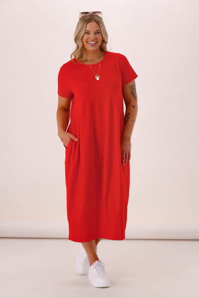 Elm Diana S/S Dress Poppy | Shine On NZ