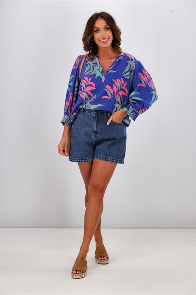 Elm Leilani Blouse Lani Tropical Print | Shine On NZ