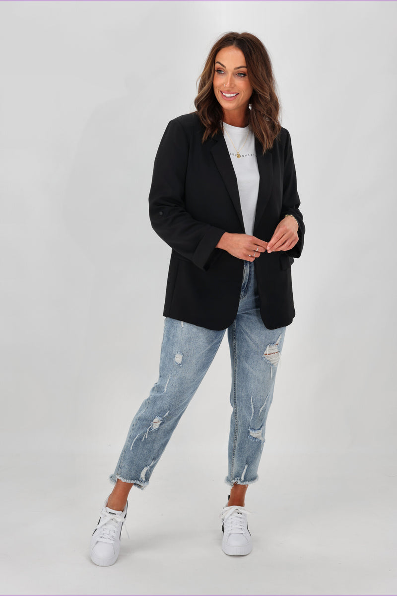 Gloss by Shine On Leone Blazer Black | Shine On NZ