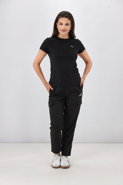 Puma ESS ELEVATED Tee Black | Shine On NZ