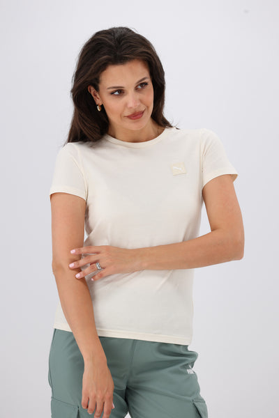 Puma ESS ELEVATED Tee Natural | Shine On NZ