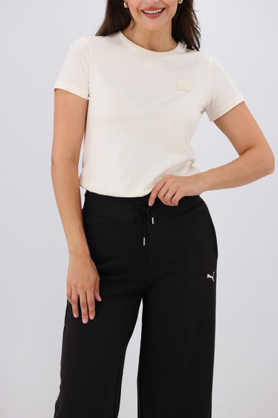 Puma WARDROBE ESS Relaxed Wide Leg Sweatpant Black | Shine On NZ