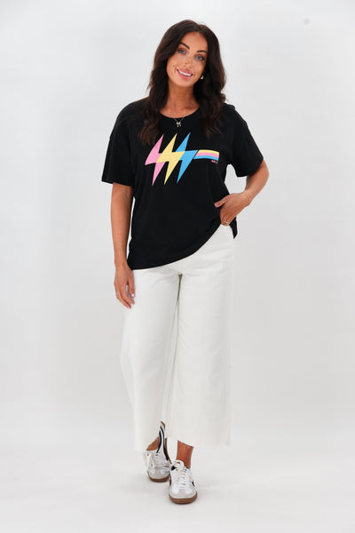 Rebel Club High Voltage Tee Black | Shine On NZ