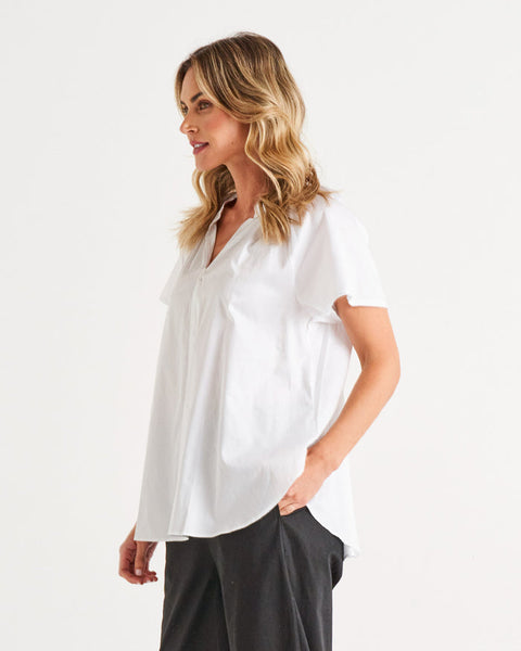 Betty Basics Victoria Blouse White | Shine On NZ