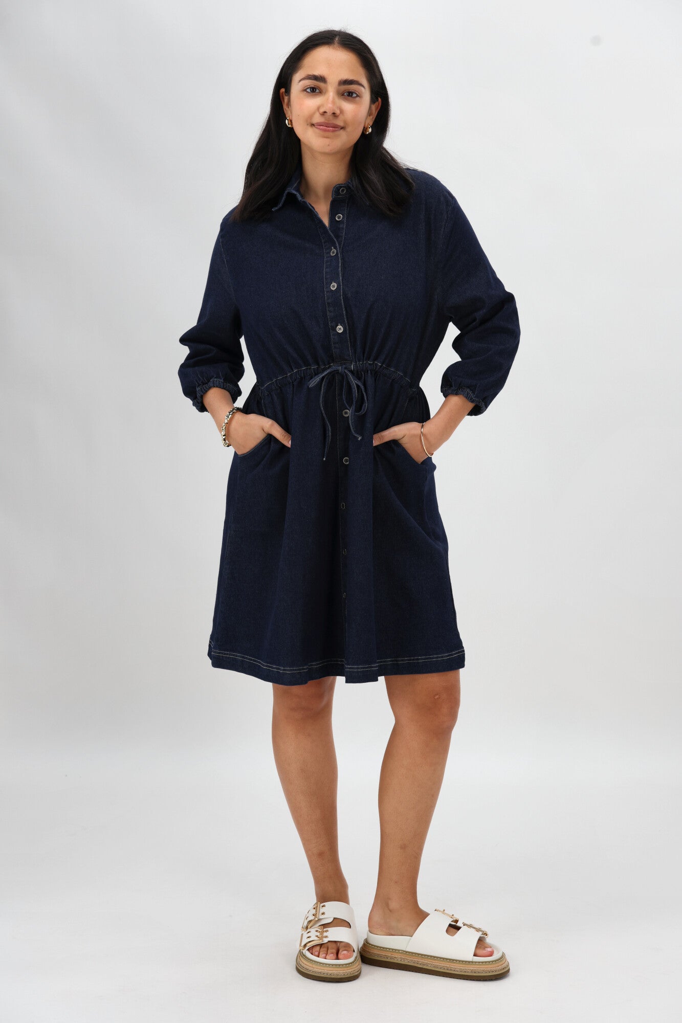 Sunday Boho Cindy L/S Dress Denim | Shine On NZ