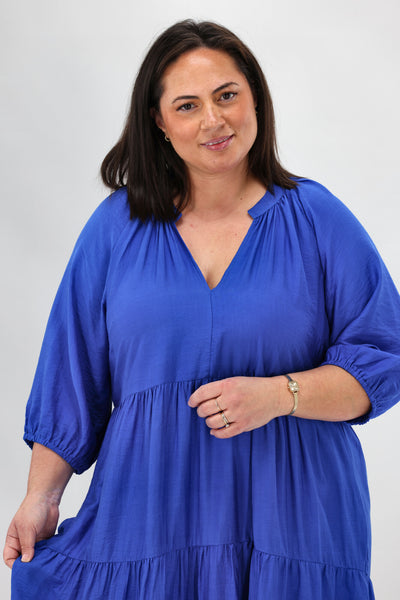 Sunday Boho Harlow Dress Blue | Shine On NZ