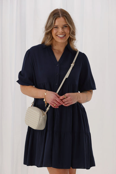 Sunday Boho Nina Dress Navy | Shine On NZ