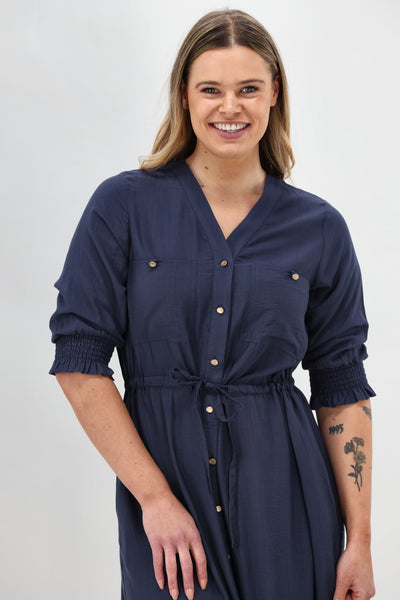Sunday Boho St Tropez Dress Navy | Shine On NZ