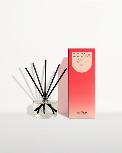 Ecoya New Guava & Lychee Sorbet Mini Diffuser | Shine On NZ