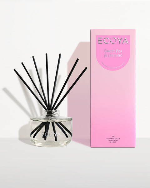 Ecoya New Sweet Pea & Jasmine Reed Diffuser | Shine On NZ
