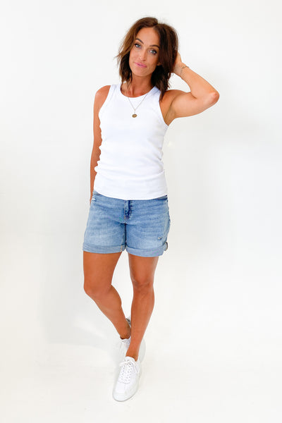 AS Colour Organic Rib Tank White | Shine On NZ