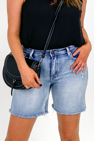 Wakee Ashlee Shorts Light Wash | Shine On NZ