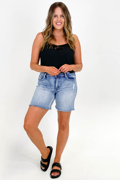 Wakee Ashlee Shorts Light Wash | Shine On NZ