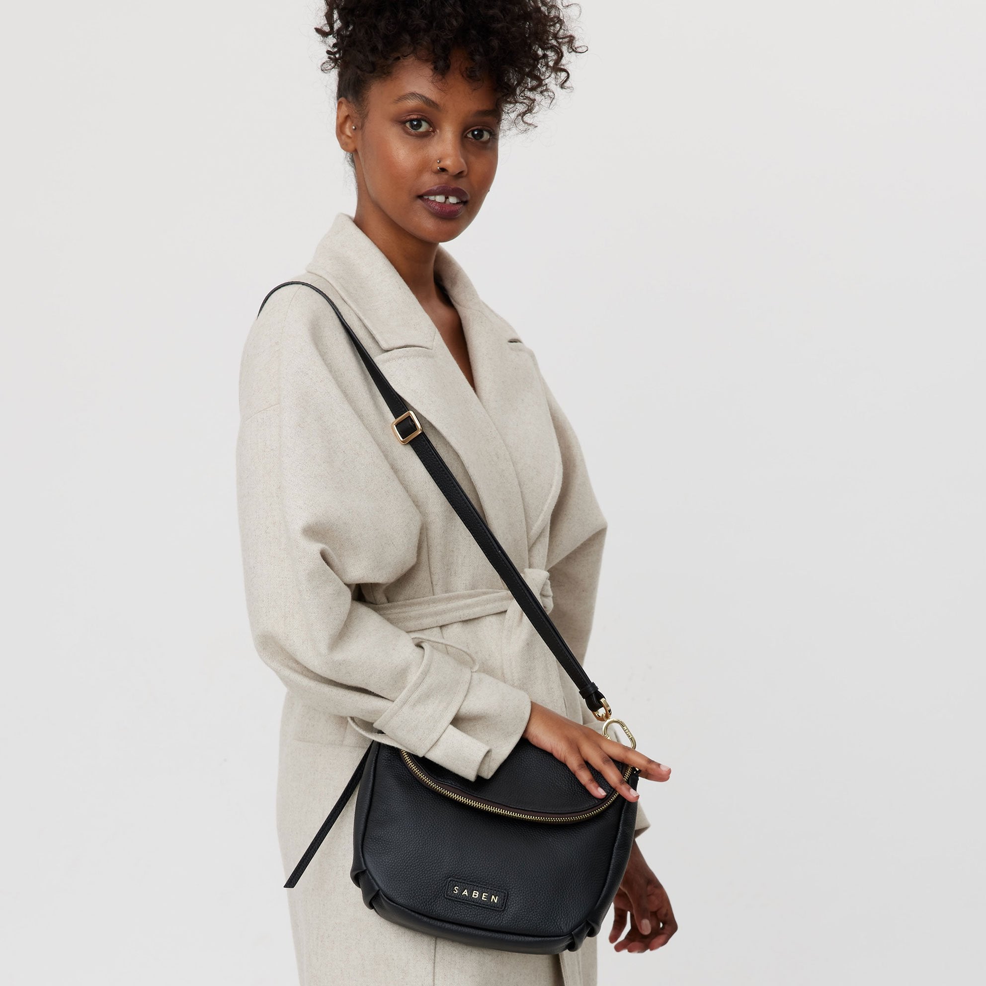 Saben Fifi Crossbody Bag Black | Shine On NZ